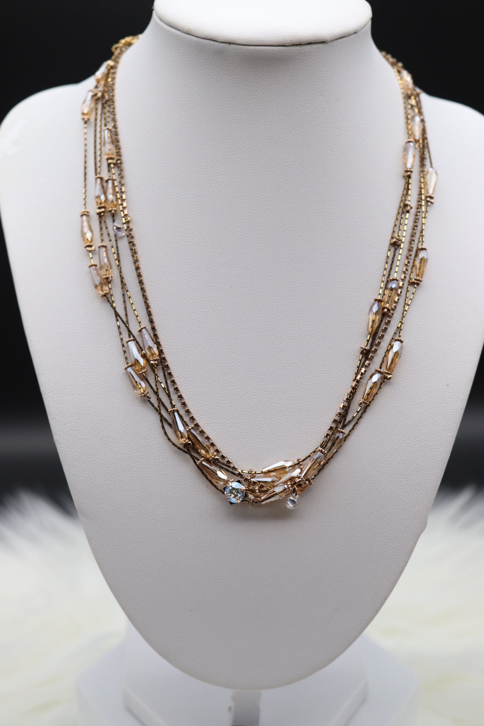 Handmade Muti-Layered Crystal Necklace – TGI Jewelry